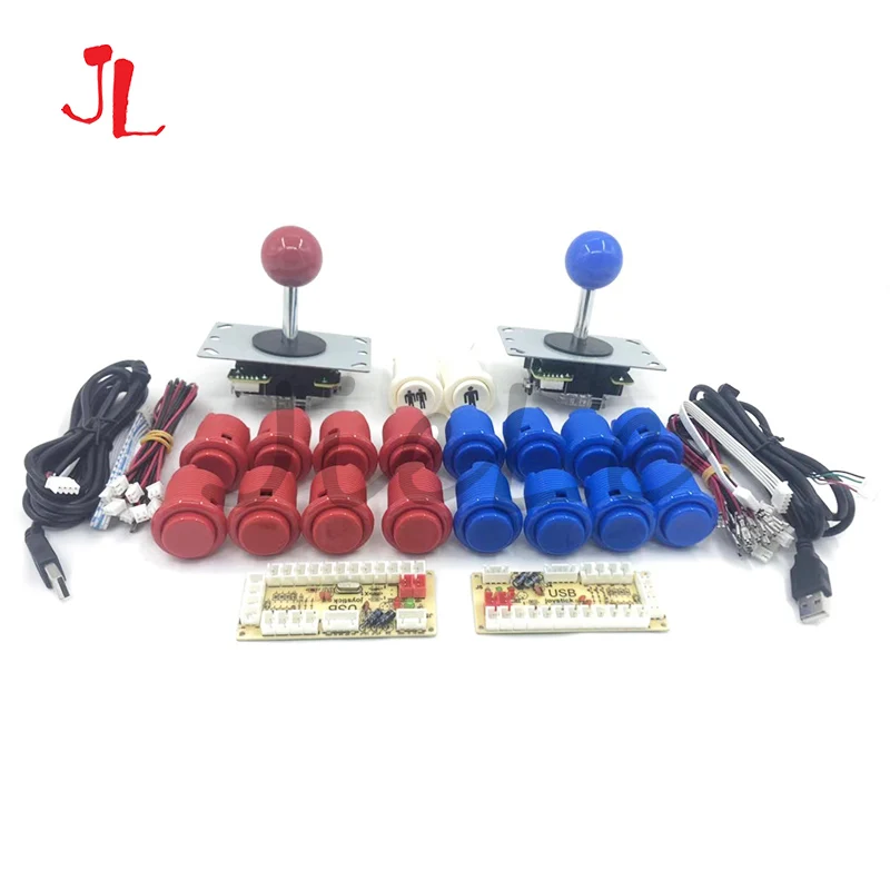 2 Player Arcade Diy Kit Zero Delay Usb Controller Pc Joystick + Button ...