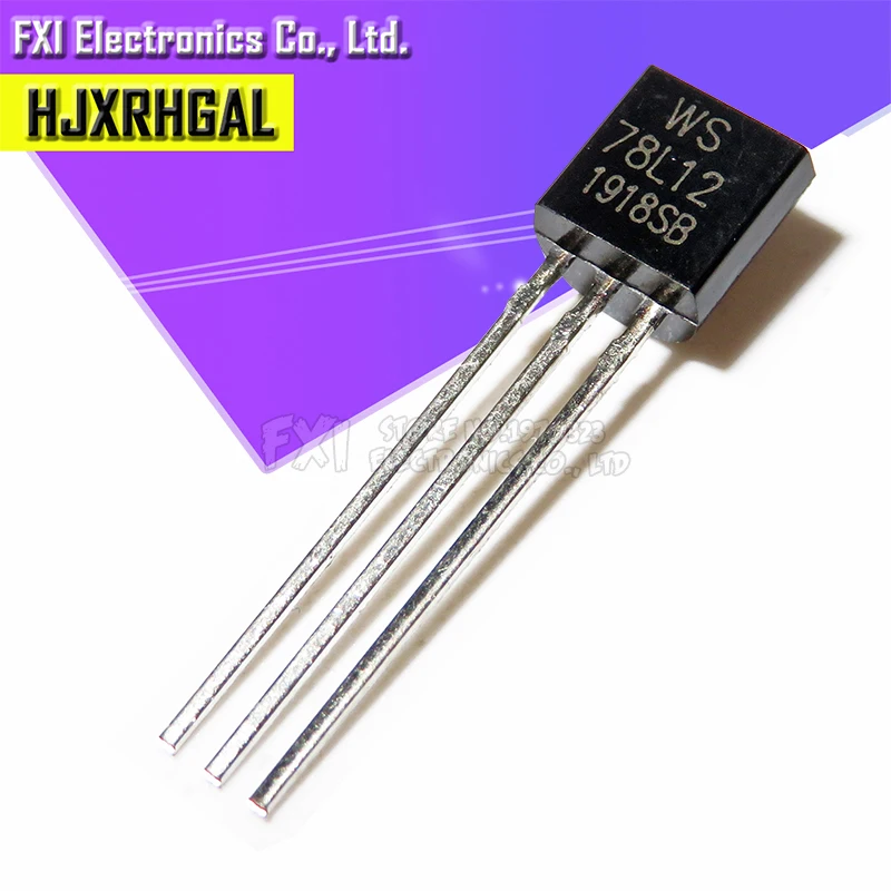 10pcs/lot 78L12 WS78L12 TO-92 Package Three-Terminal Regulator 12V ...