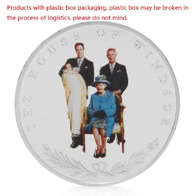 Four Generations British Royal Family Commemorative Coins Collection ...