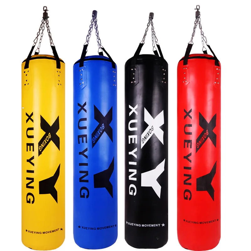 180/150cm Heavy Sanda Boxing Sandbag MMA Punching Boxing Bag PU Leather ...