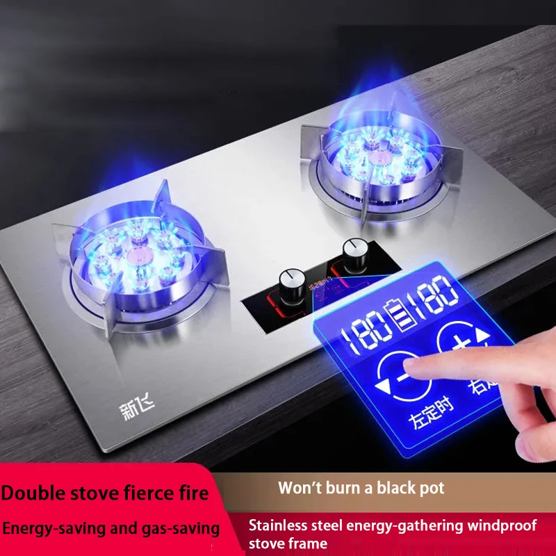 Premium-version-Gas-Stove-With-timing-Double-Stove-Big-Firepower ...