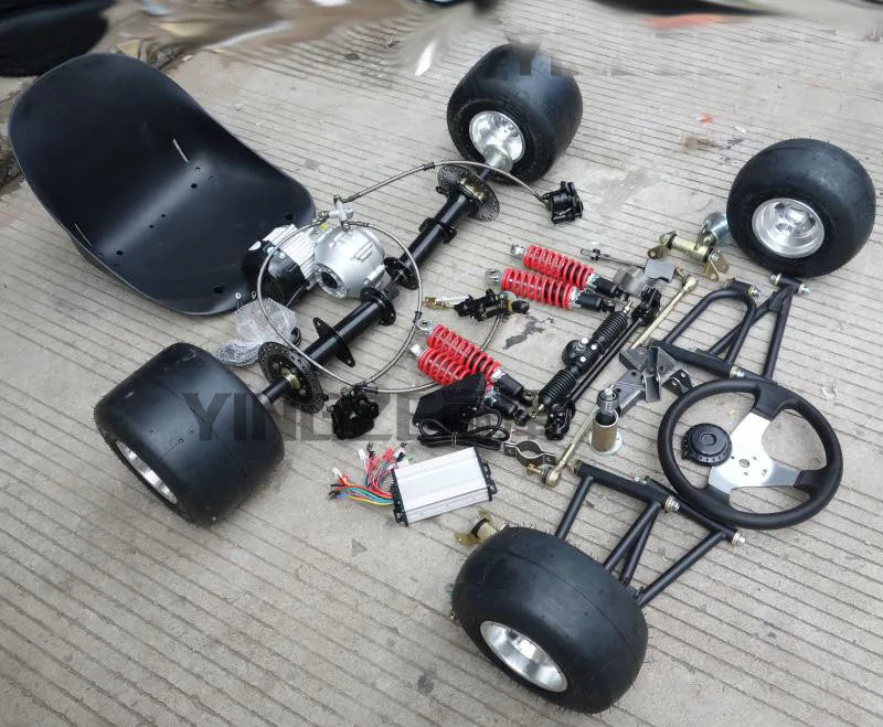 Go Kart Karting Atv Utv Front Swingarms Rear Axle 48v 500w Motor ...