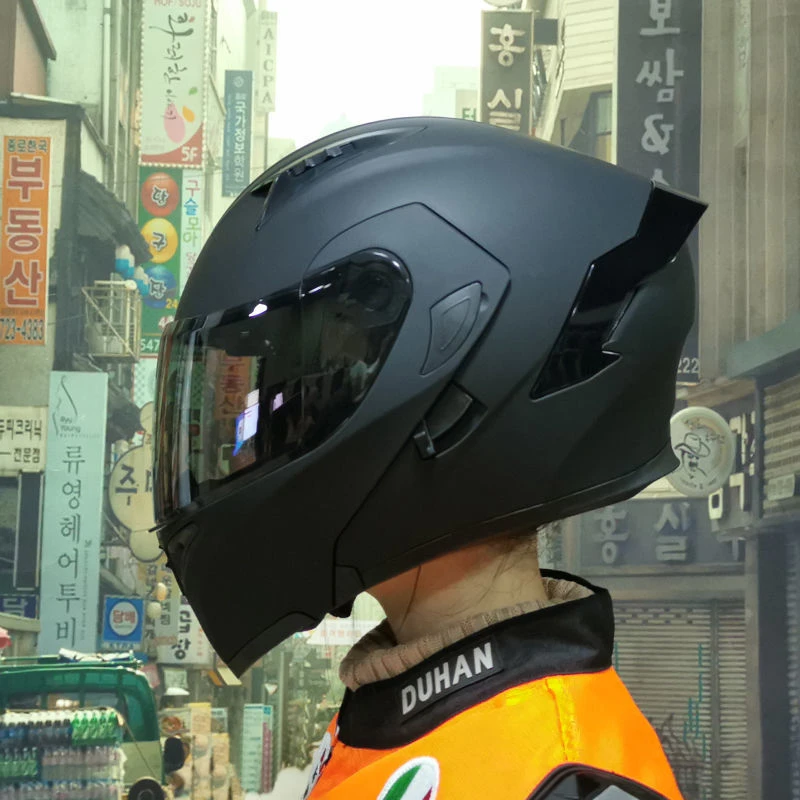Flip Up Motorcycle Helmet Double Lens Full Face Helmet High Quality Dot ...