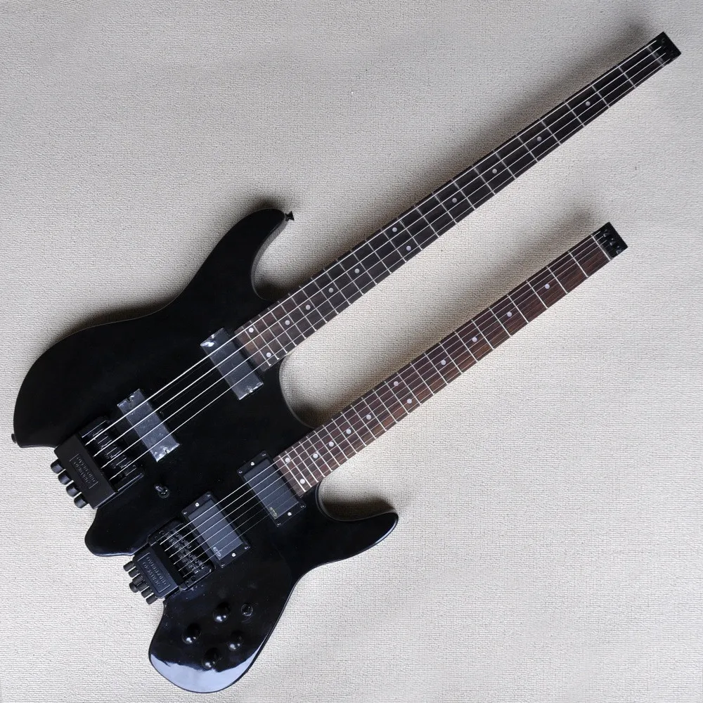 Double-Neck-Body-Electric-Guitar-with-Black-Hardware-Rosewood-Fretboard ...