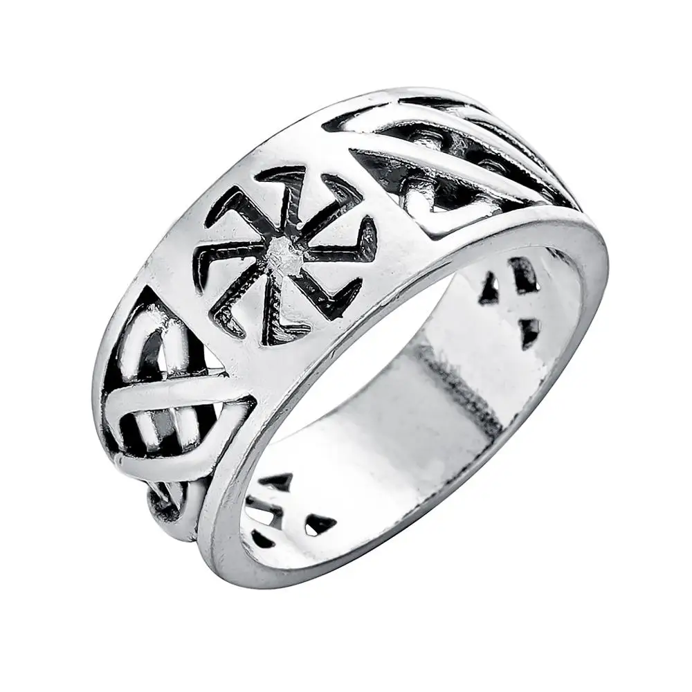 Nostalgia-Slavic-Kolovrat-Symbol-Women-Finger-Ring-Bulgaria-Bijoux-Mens ...