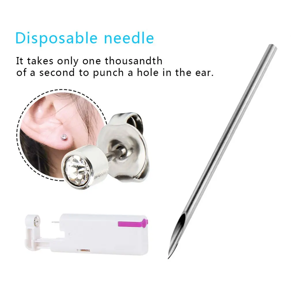 Clean Disposable Sterile Body Piercing Needles for Navel Ear Nose ...