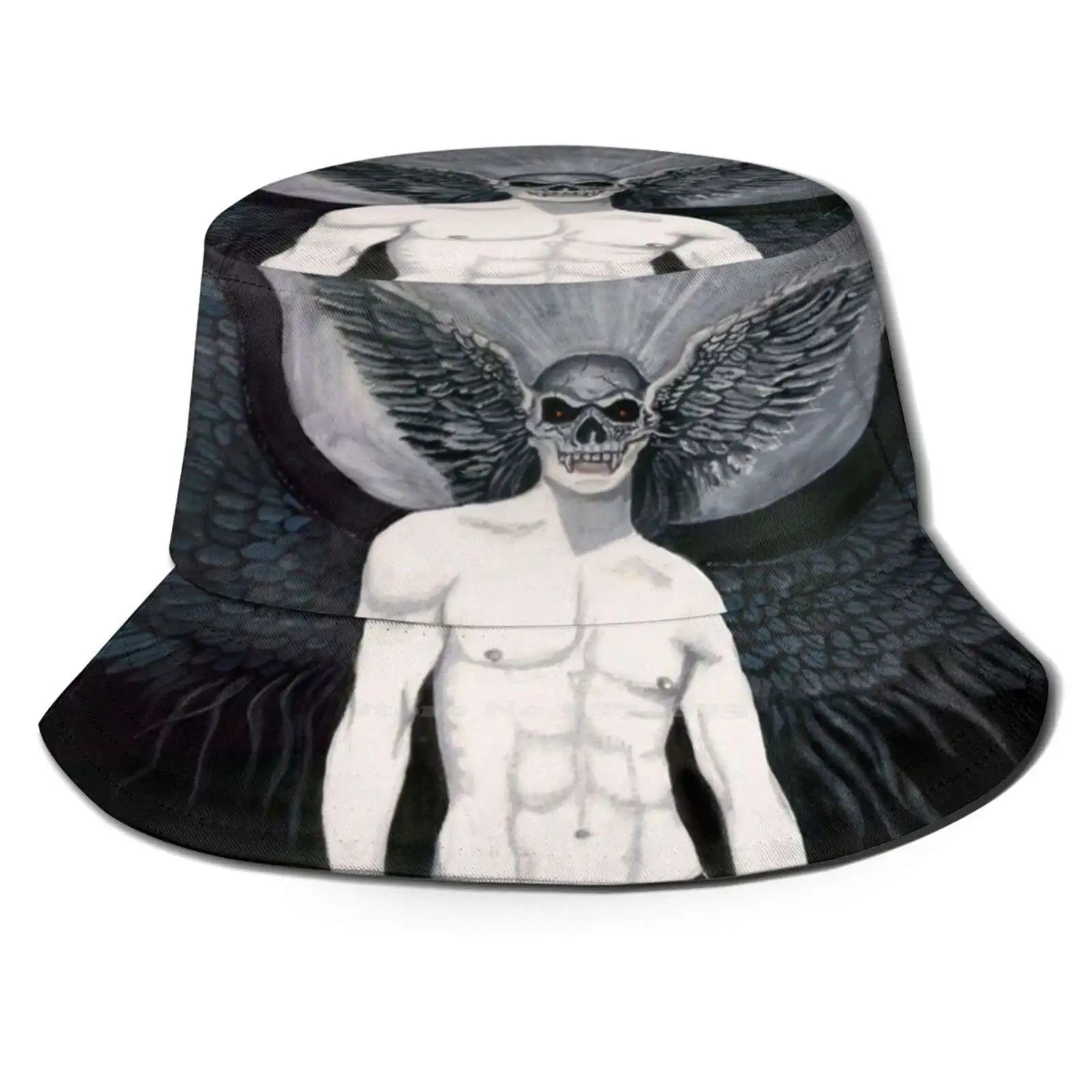 Death Unisex Fisherman Hats Bucket Hats Death Angel Archangel Killer ...
