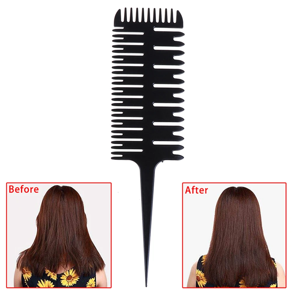 3 Way Segmented Hair Coloring Large Tooth Comb Hair Coloring Tool ...