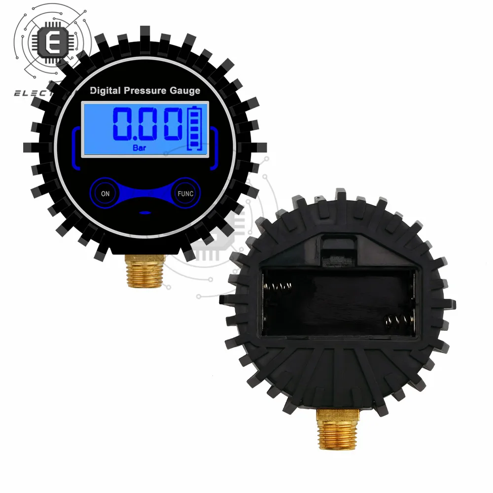 0-200PSI Digital Pneu Air Pressure Gauge Manômetro LCD Manômetro Manômetro Com Luz LED Para ...