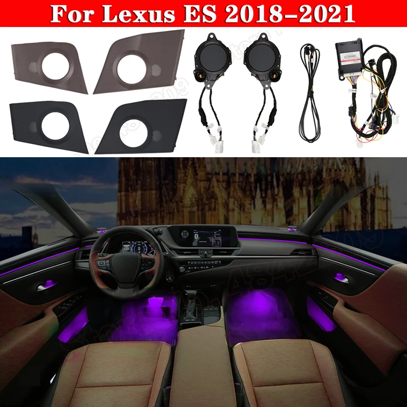 LED-For-Lexus-ES-2018-2021-interior-illuminated-Ambient-Light-Rotating ...