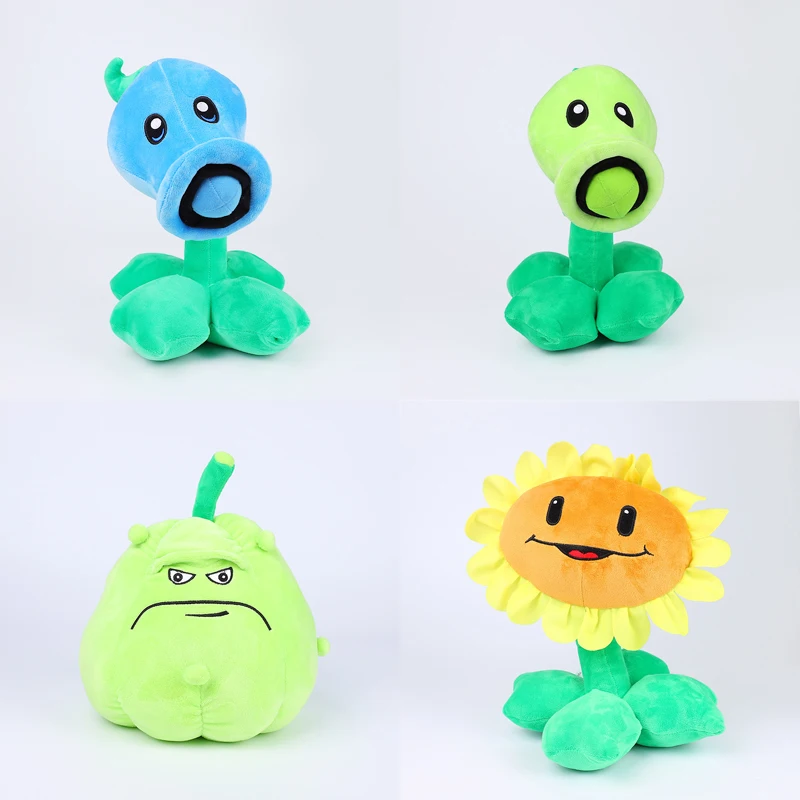 Big Size 30cm Plants vs Zombies Plush Stuffed Toys PVZ Peashooter ...