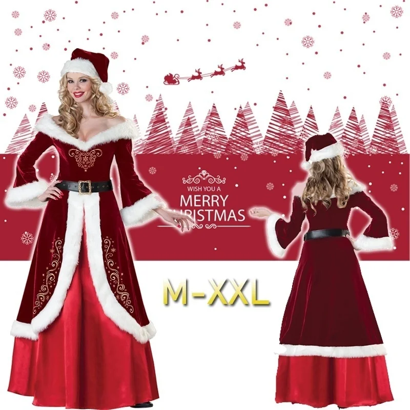 Santa Claus Costumes Women | Fancy Dress Adults Santa Claus - Christmas ...
