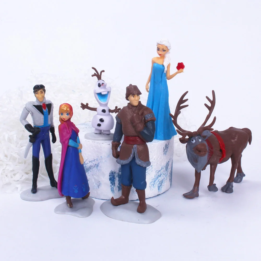 6Pcs-Set-Anime-Movie-Frozen-Anna-Elsa-Kristoff-Olaf-Hans-Action-Figure ...