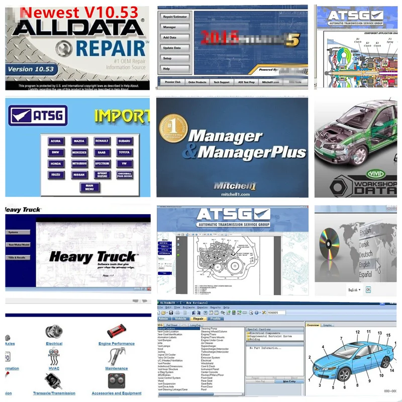 2021 Hot Auto Repair Alldata Software V10.53 m..chell on dem..d ...