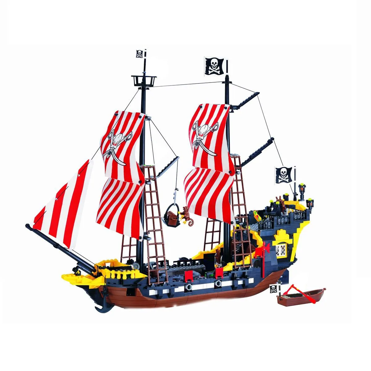 Building Block Large Pirate Ship Boat Queen Anne's Revenge Imperial ...