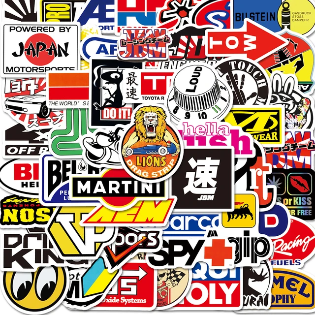 Racing Car Logo Stickers