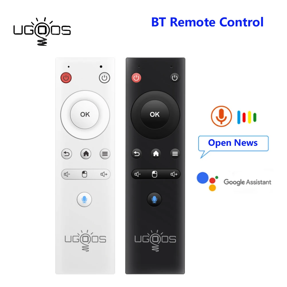 UGOOS Android TV Box BT Voice Remote Control Replacement Air Mouse ...