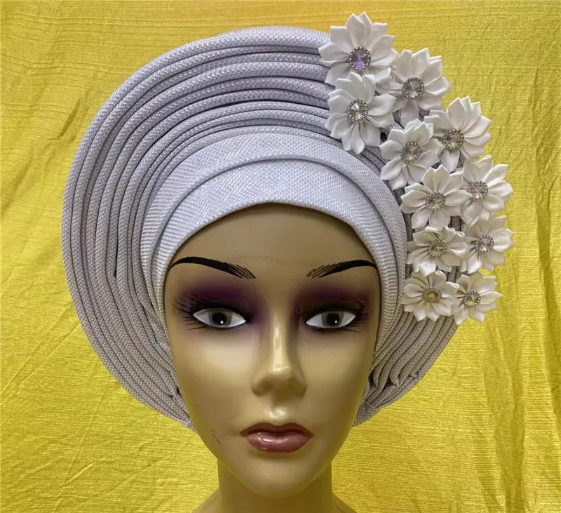Tissu en Tulle,Bonnet pour femmes,turban nigérian,couvre-chef,africain ...