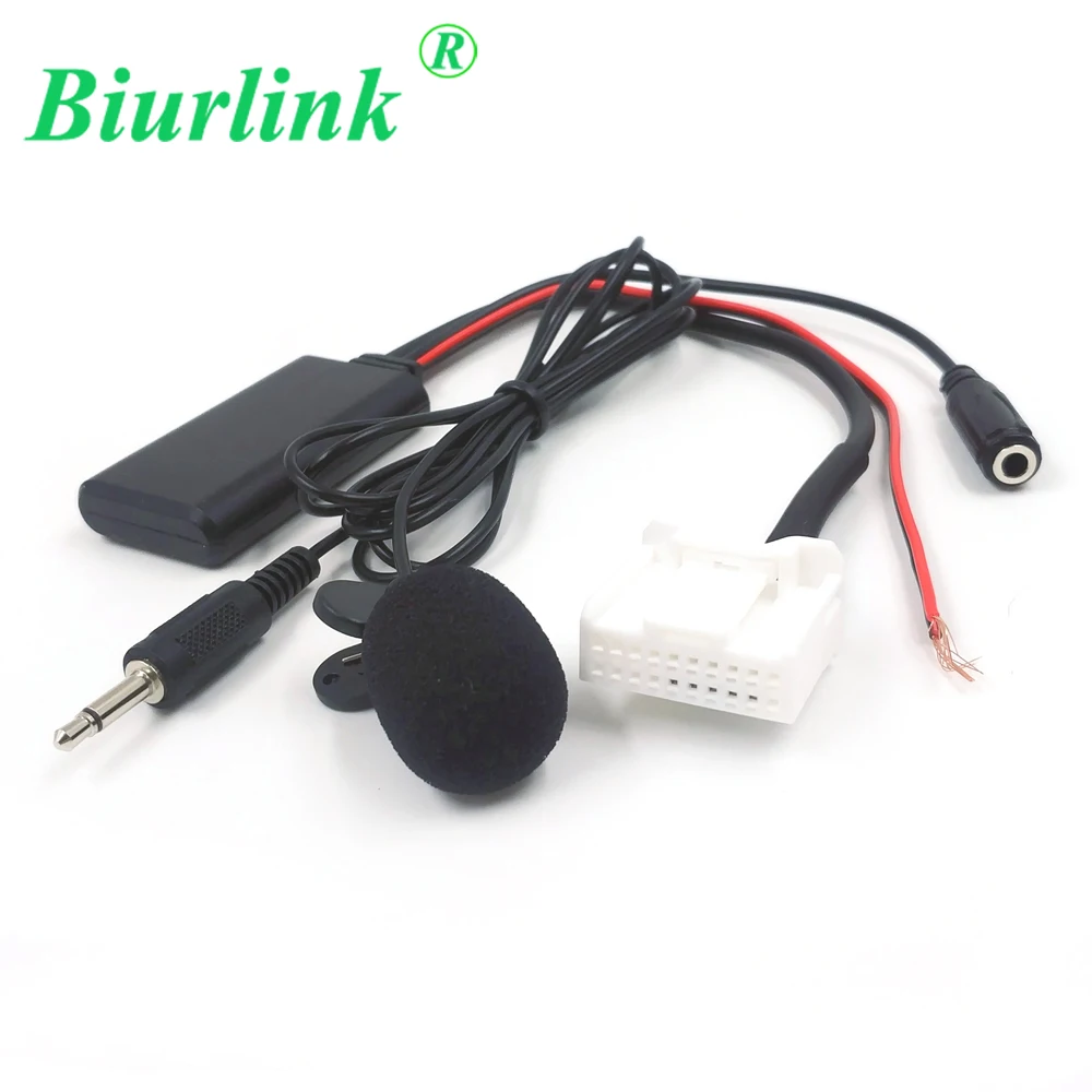 Biurlink 20pin Car Radio Aux Input 3.5mm Audio Bluetooth Microphone ...