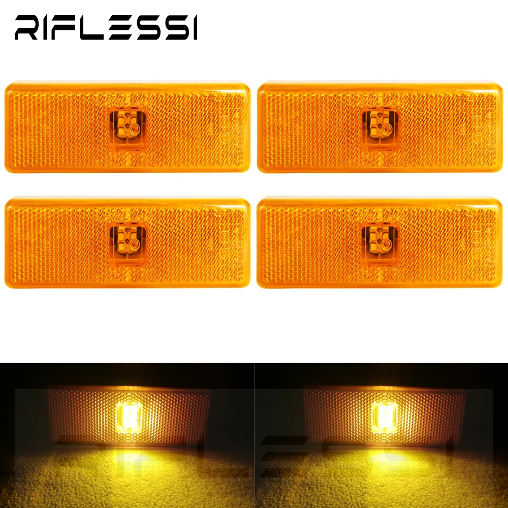 4-x-24V-LED-Sidelight-For-Mercedes-Benz-Actros-Zetros-Atego-Arocs-Side ...