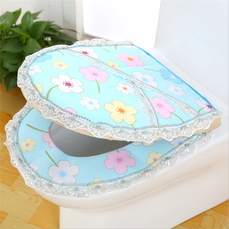 Two piece Suit Cotton Floret Toilet Pad Zipper Waterproof Toilet Pad ...