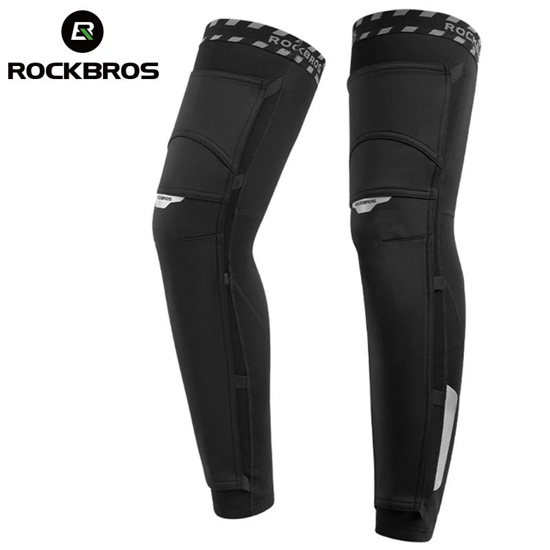 ROCKBROS Cycling Winter Knee Pad Windproof Thermal Kneepad Leg ...