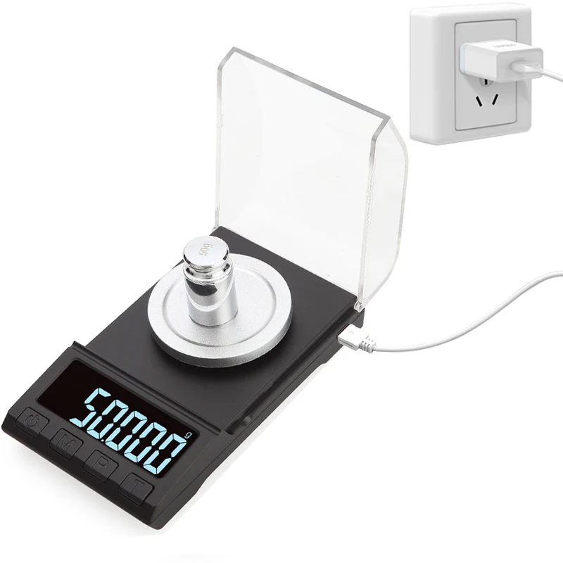 0.001g Precision Electronic Scales 100g/50g/20g Digital Weighing Gem ...