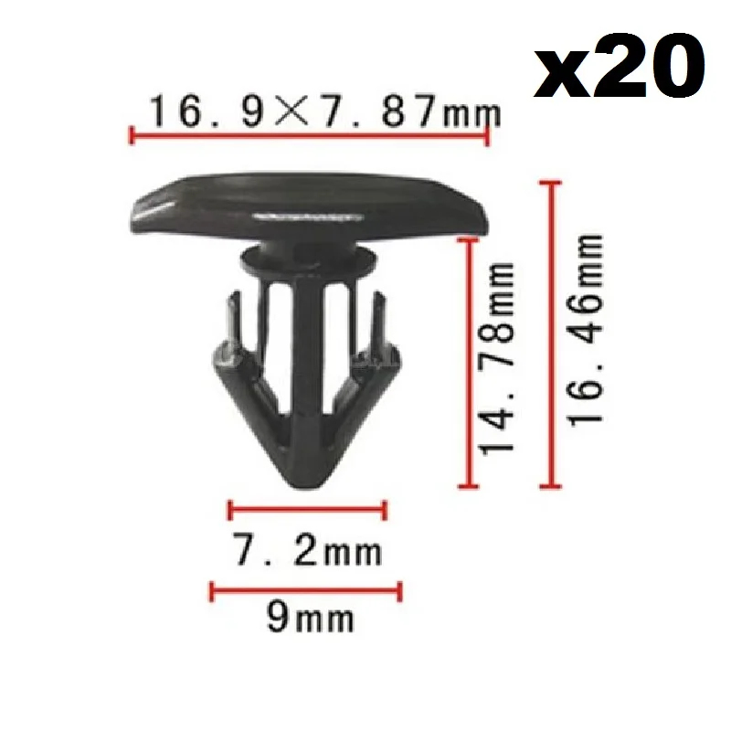 20x Nylon For Toyota Cowl Panel Retainer Rivet Clips Celica Supra 90467 ...