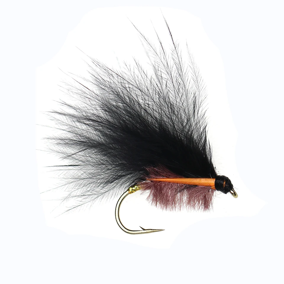 Ny Jets Egg Sucking Leech Black - Steelhead - Fly Deal Flies Fly Tying