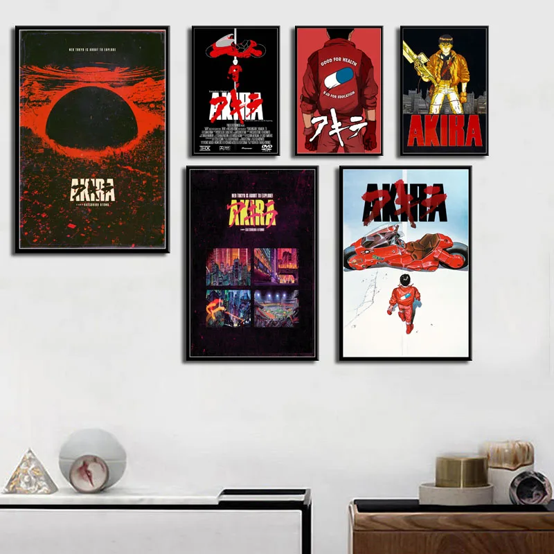 Dorm Room Poster Neo-Tokyo Minimalist Movie Poster Print Katsuhiro ...