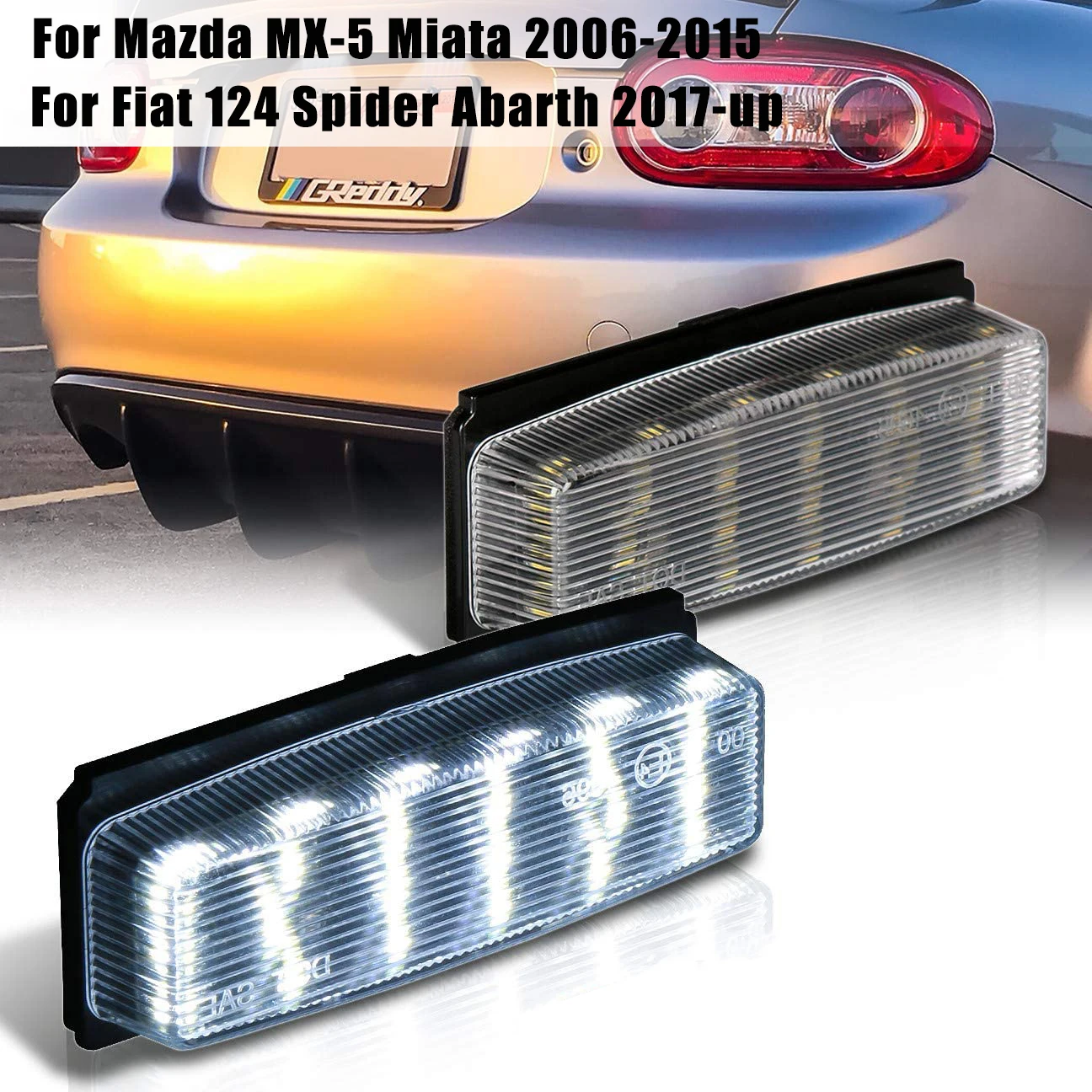 LED-Car-License-Plate-Lights-For-Mazda-MX-5-Miata-2006-2015-for-Fiat ...