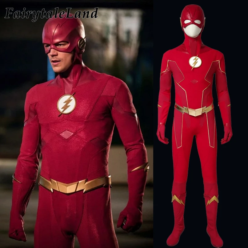 Disfraz de la temporada 6 de Flash para adultos, traje de disfraz de ...