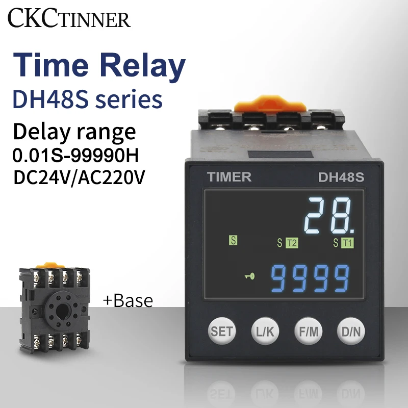 New Product Dh48s Dc/ac24v Ac220v Precision Programmable Delay Relay 0 ...