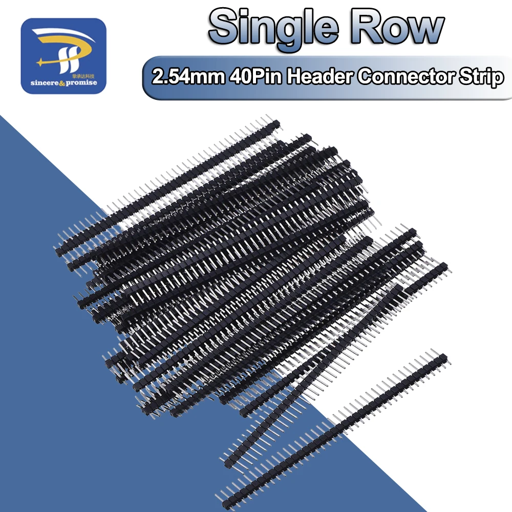 10pcs Single Row Board Computers Male Pin Header For Arduino 1x40P 2.54 ...