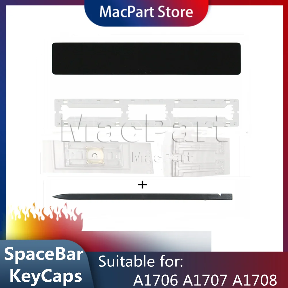 Laptop A1706 A1707 A1708 SpaceBar KeyCap w/ Clip Scissor Hinge gasket ...