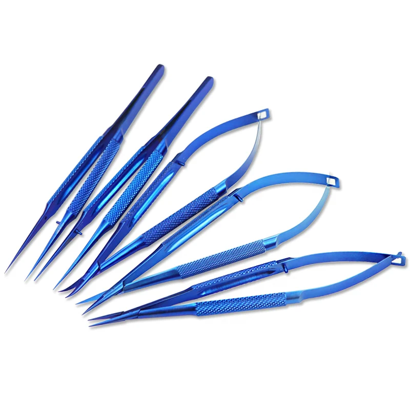 4pcs/set 14cm Titanium microsurgical instruments microsurgery ...