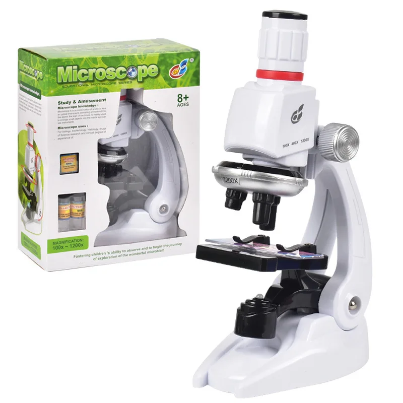 100X-400X-1200X Simulation Biological Microscope Kit Children’s Science ...