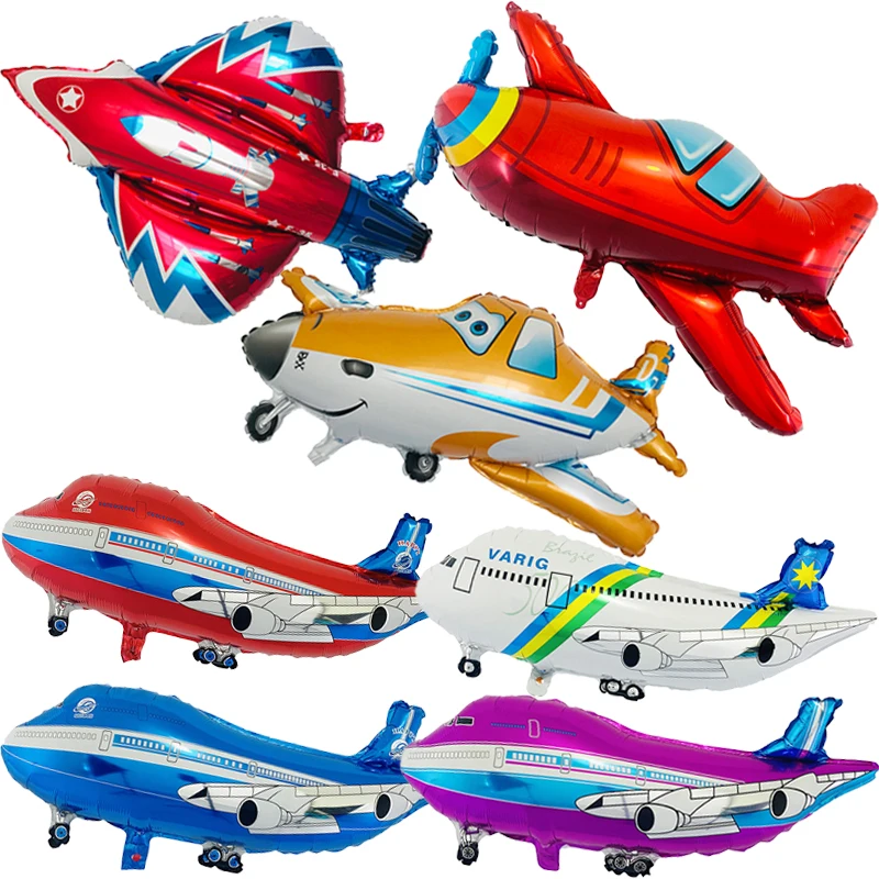 1pcs-Airplane-Foil-Balloons-Plane-Globos-Cat-Aircraft-Air-Balloons ...