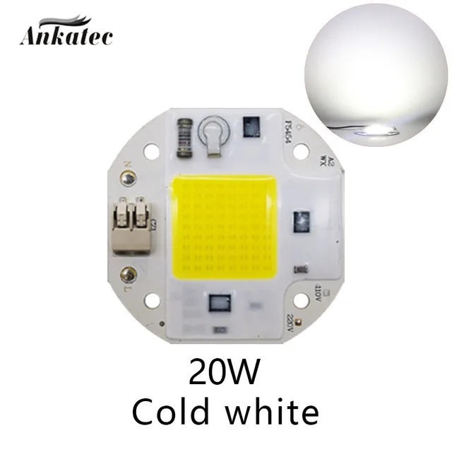LED 20W 30W 50W COB Chip Bulbs AC110V 220V Integrated Smart IC Driver Cool Warm White Full ...