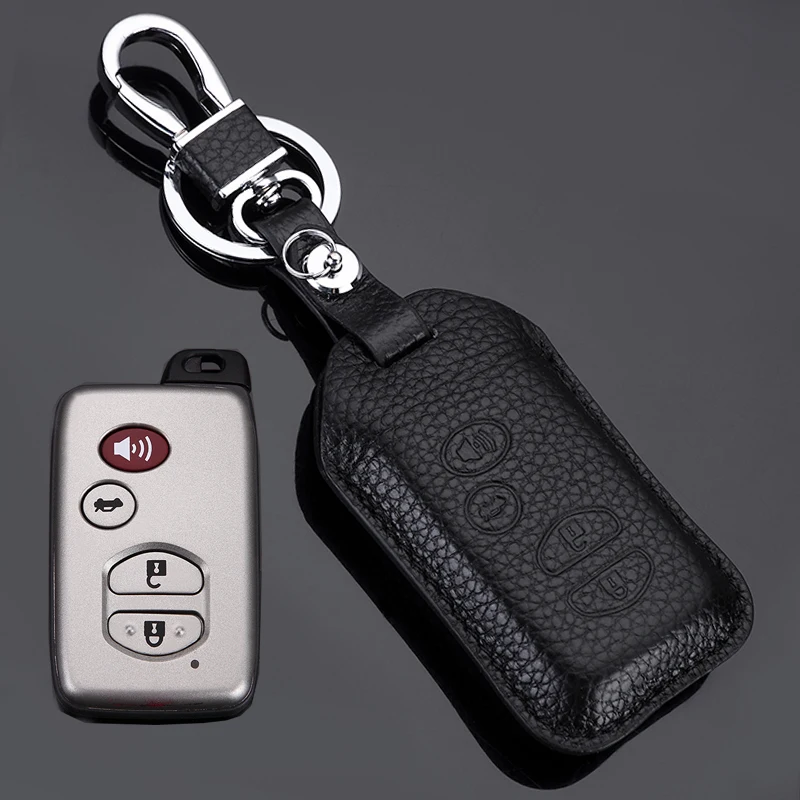 Leather-Car-Key-cover-key-case-For-Toyota-Land-Cruiser-Prado-150-Camry ...