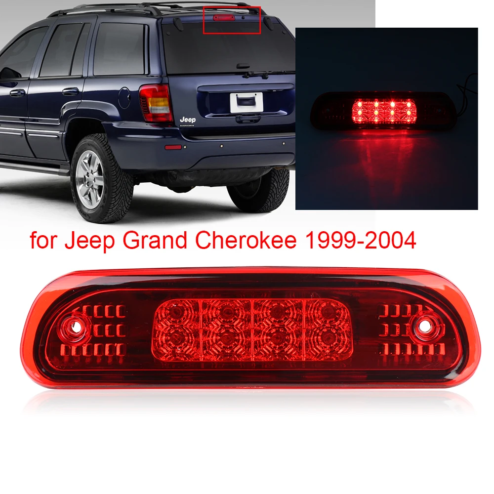 Red-Chrome-Car-Rear-Third-Brake-Light-3rd-Brake-Stop-LED-Light-For-Jeep ...