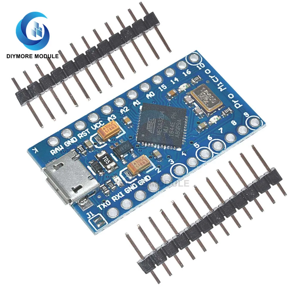 Pro Micro Módulo 16m Do Microcontrolador De Usb Atmega32u4 5v ...
