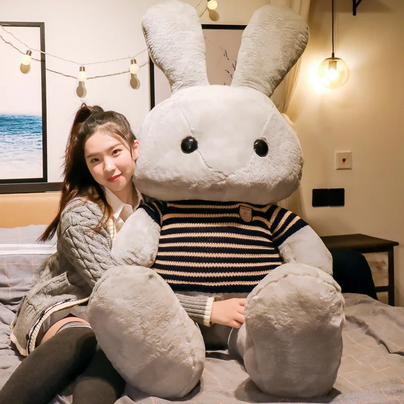 Large Pillow Rabbit Plush Toy | Giant Rabbit Stuffed Animal - 130cm ...