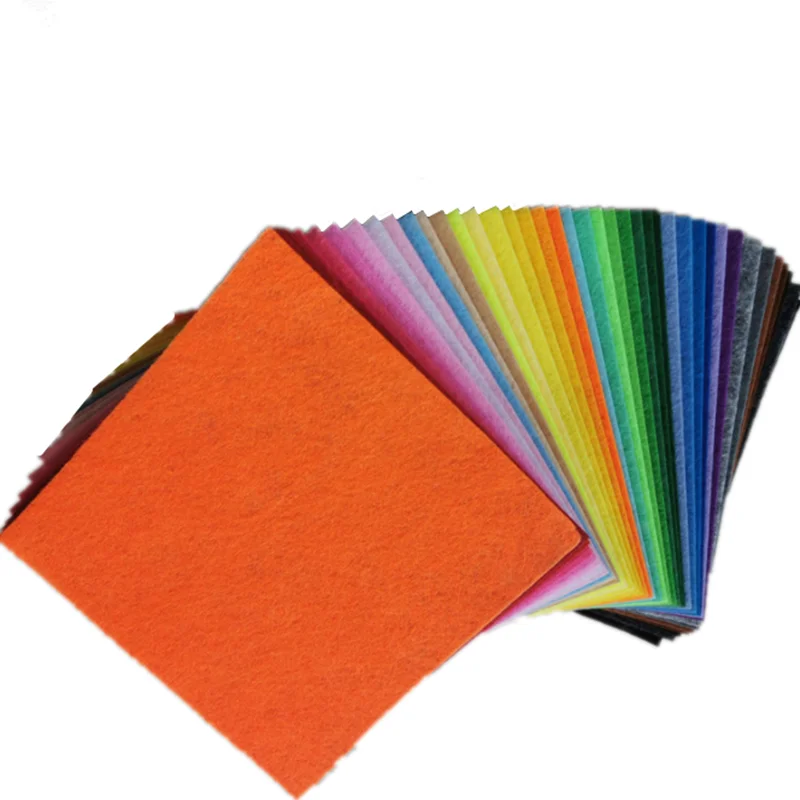 40pcs 10/15/20/30cm Colorful Non-woven Fabric Sheet Patchwork Felt ...