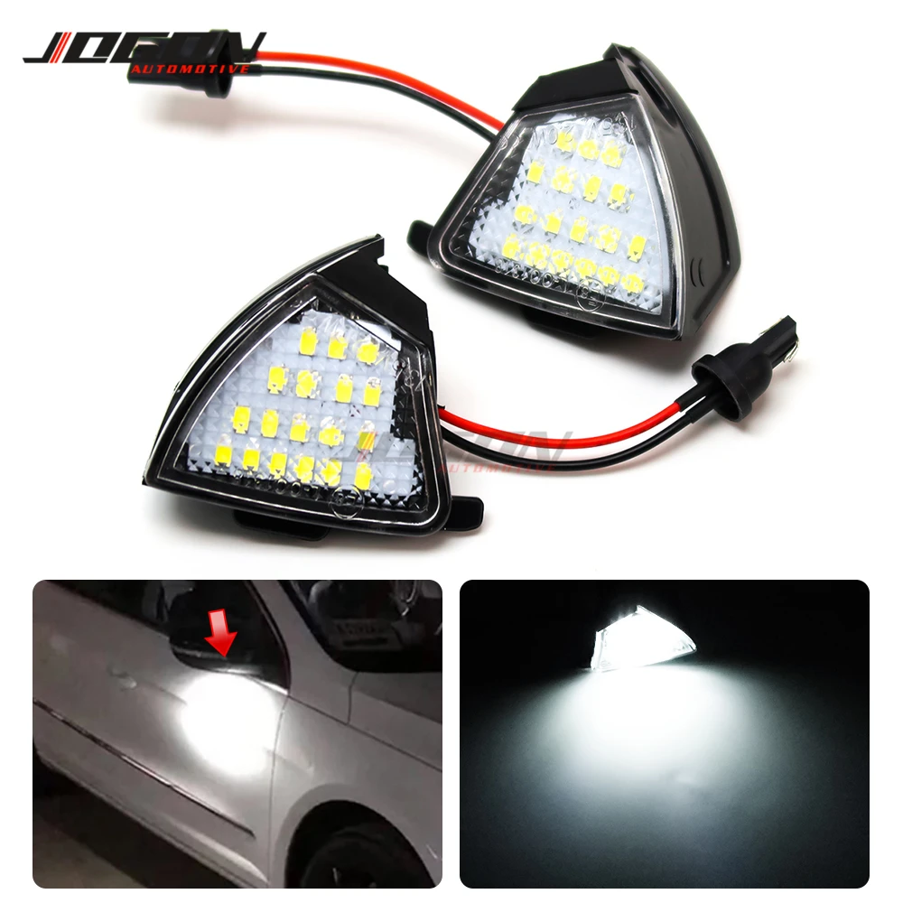 Pair 18-smd Led Puddle Lights Welcome Lamps For Vw Golf Mk5 G-ti 5 Je ...