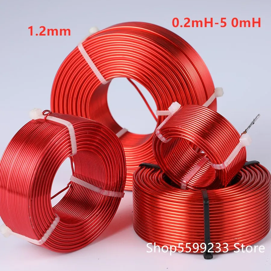 1.2mm hollow core 0.1mH-50mH custom fever inductor coil oxygen-free ...