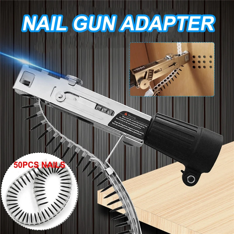 Automatic-Screw-Spike-Chain-Nail-Gun-Adapter-Screw-Gun-for-Electric ...