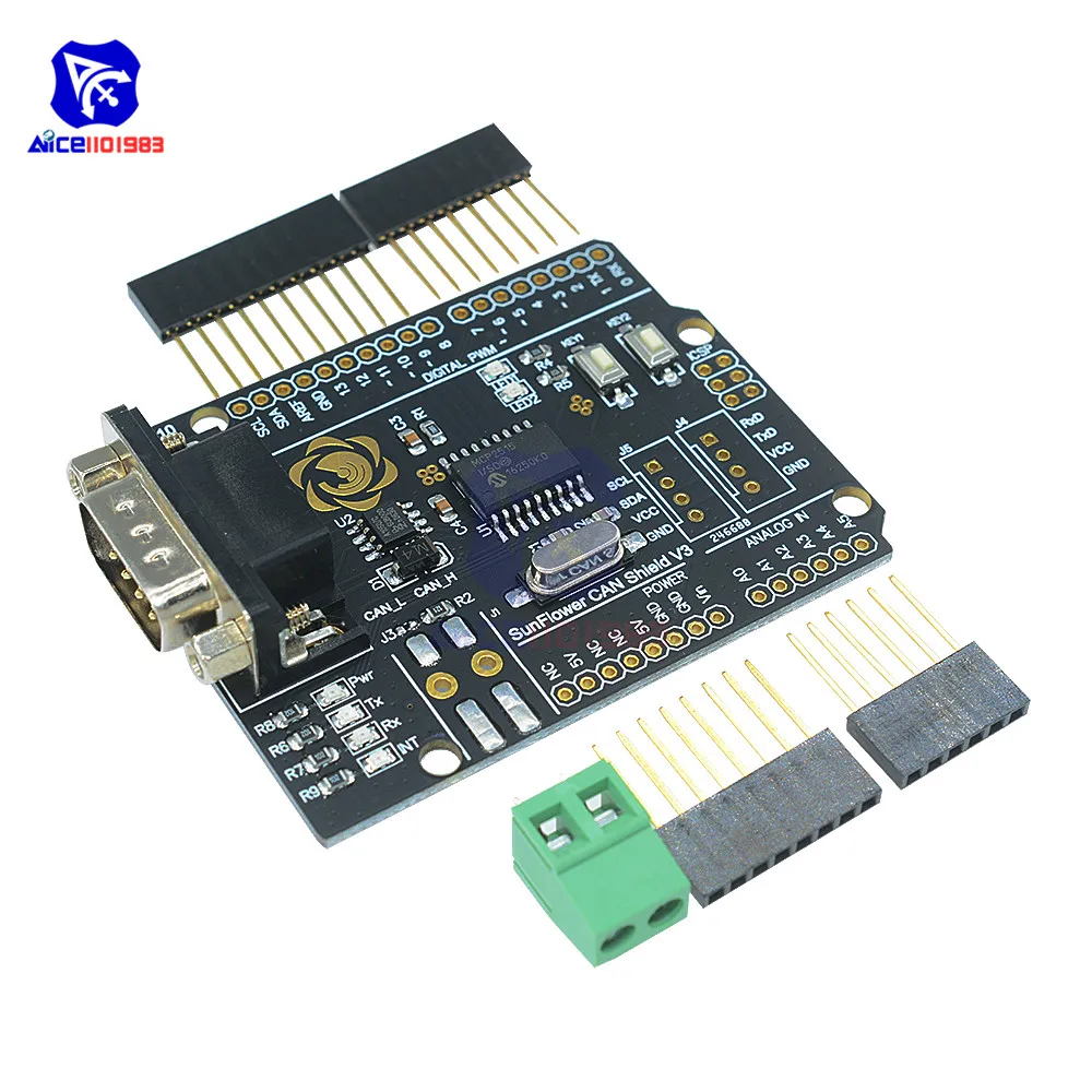 diymore-MCP2515-CAN-Bus-Module-SUB-D-Connector-Standard-UART-IIC-SPI ...