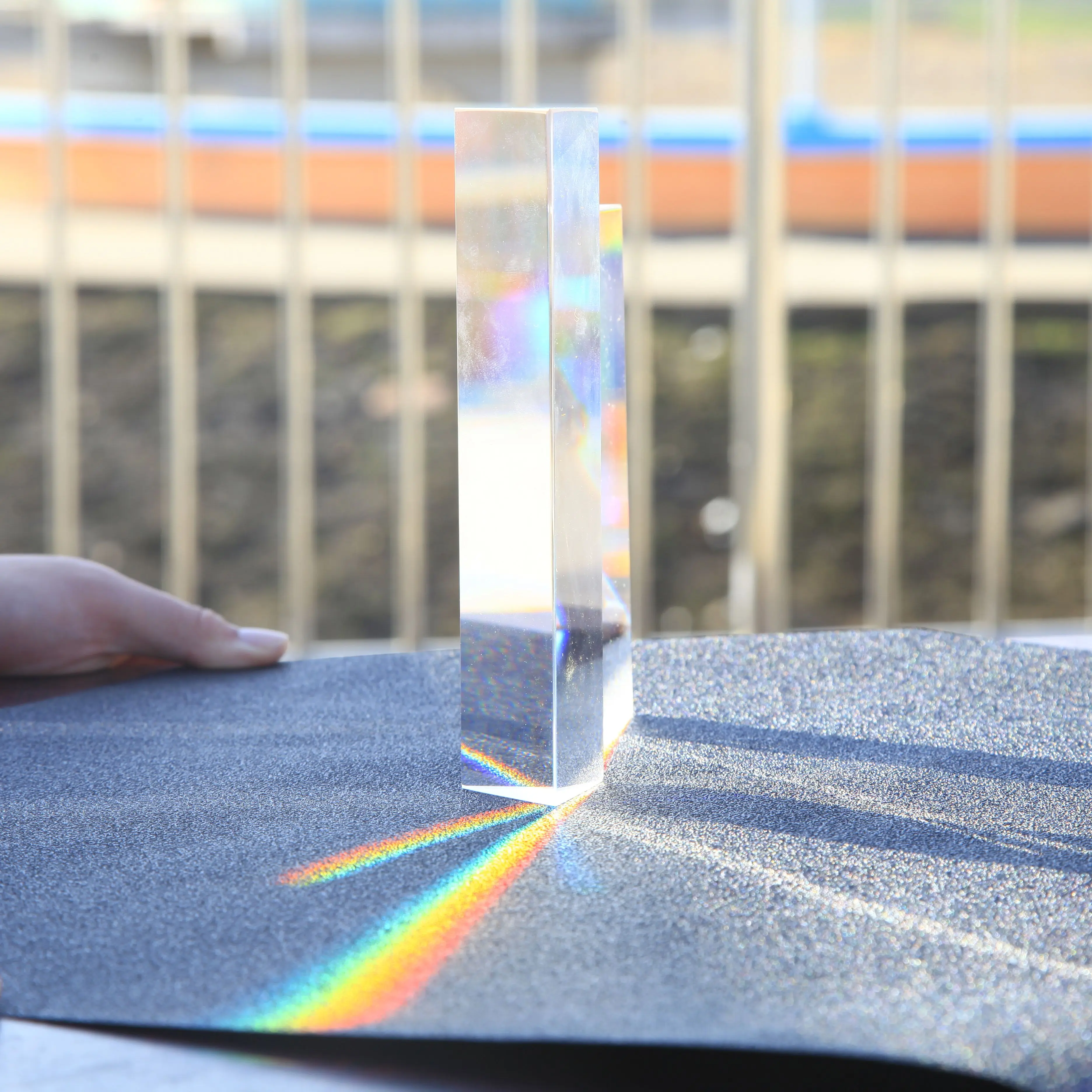 Triangular Prism Rainbow Glass Science Experiment Optical Glass Prism ...