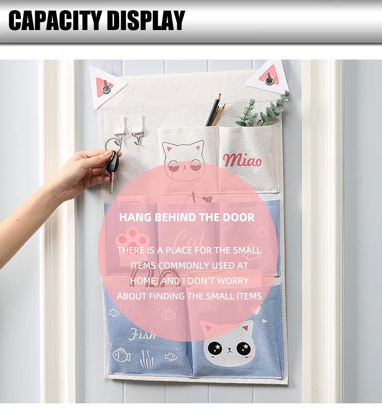 Accroche-sac,Sacs de rangement pour porte murale de placard, sacs de ...